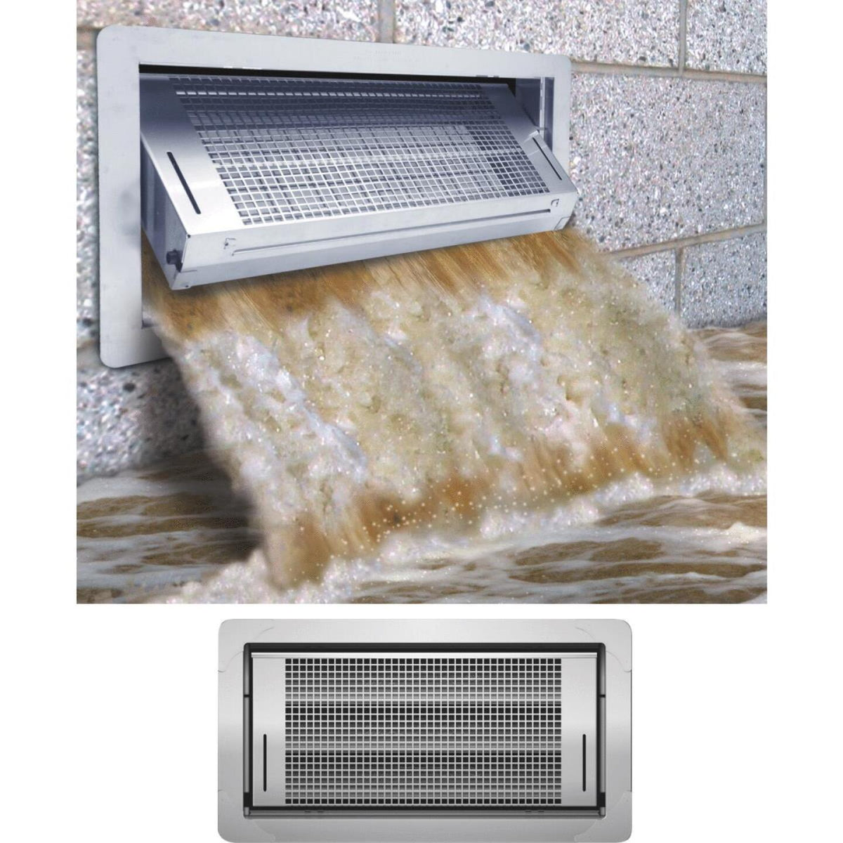 Smart Vent 8 In. x 16 In. Dual Function Automatic Foundation Vent ...